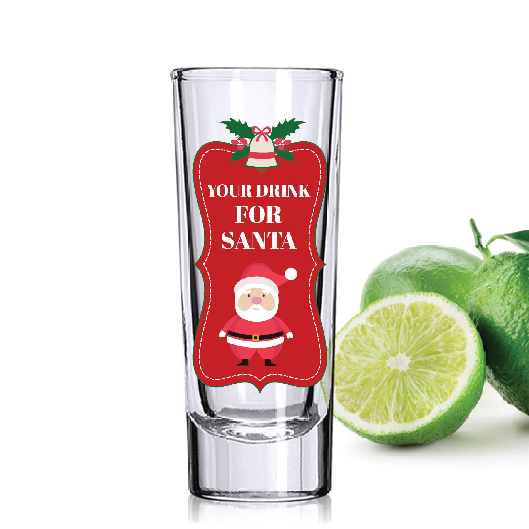 Personalized Santa Shot Glasses, Christmas Holiday Party Favors - Etsy