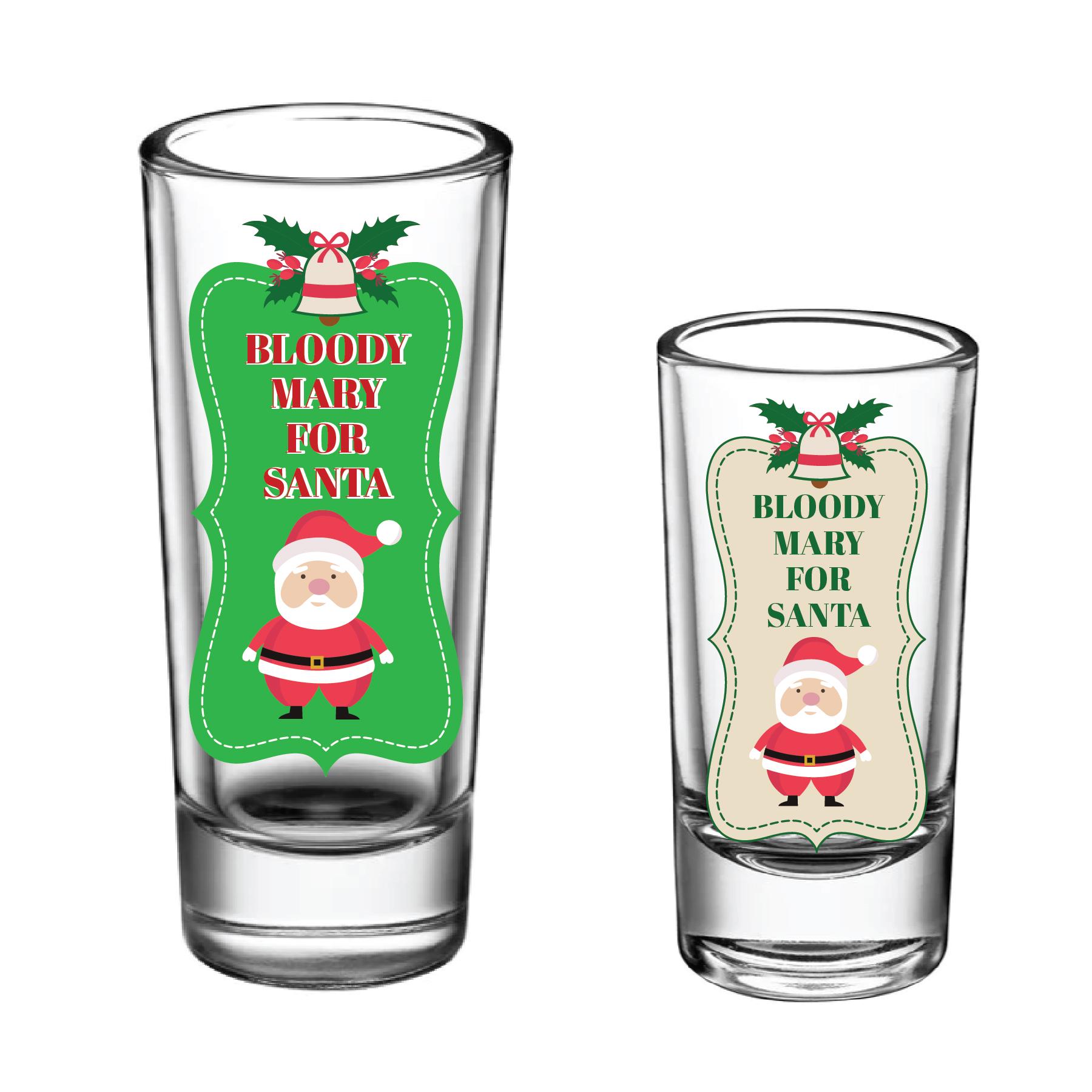 Personalized Santa Shot Glasses, Christmas Holiday Party Favors - Etsy