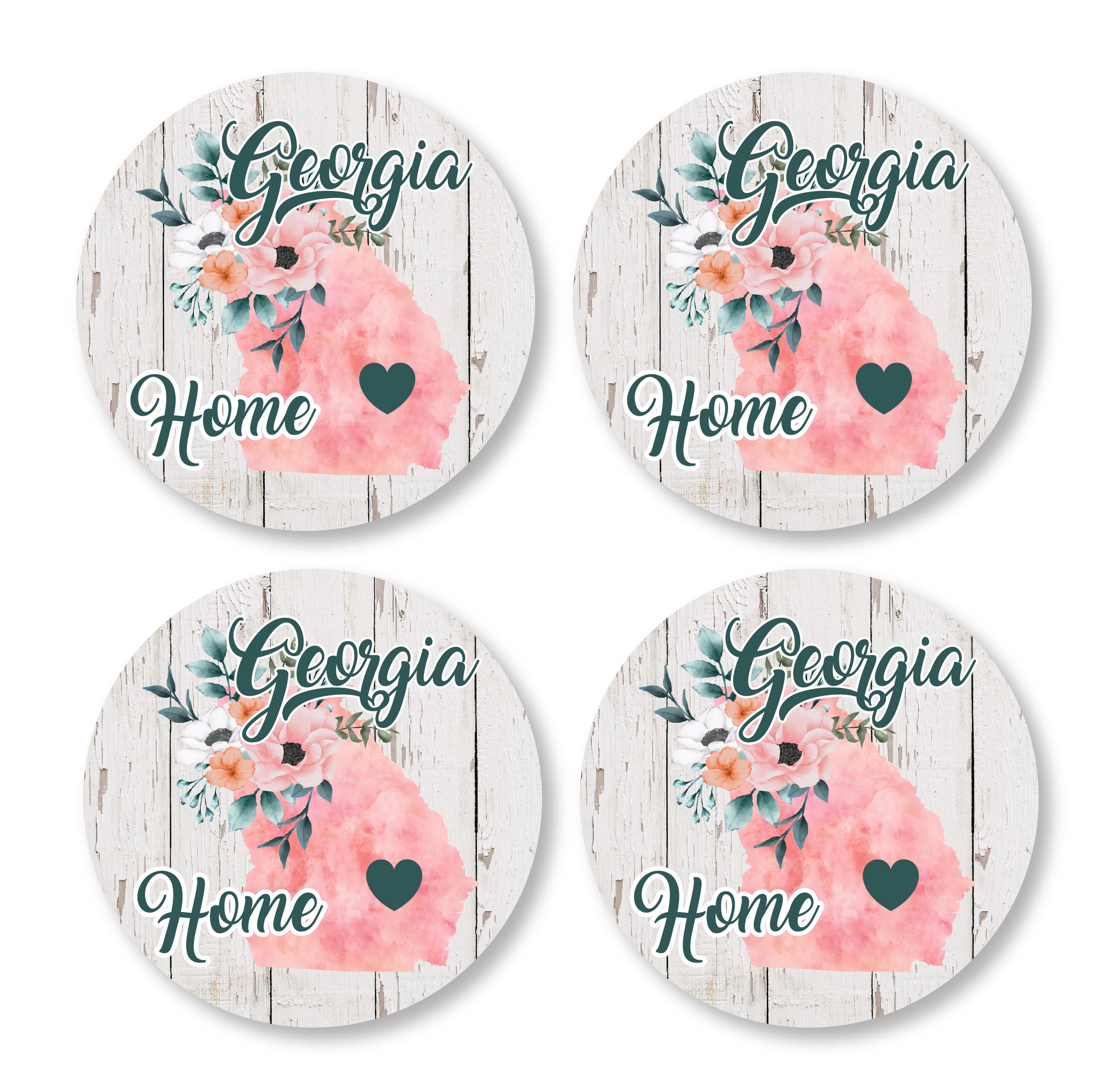 Georgia Map Coasters, State Coasters, Funny Birthday Gift, Christmas ...