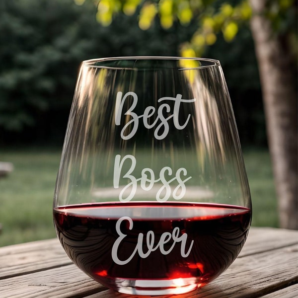 Boss Lady Wine Glass - Etsy