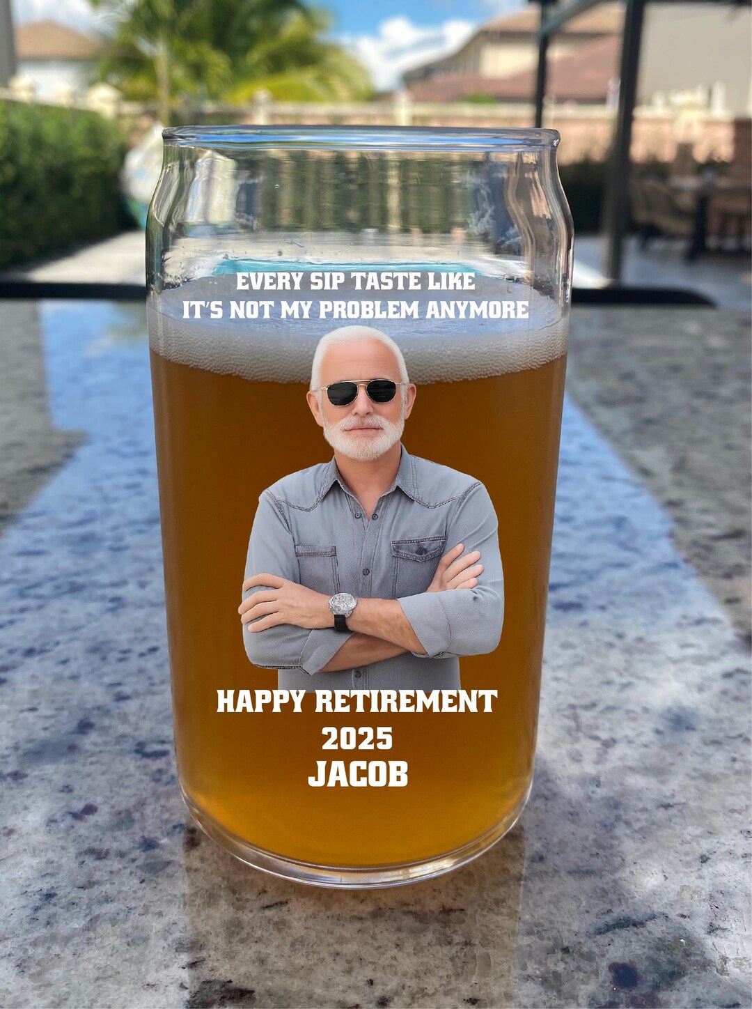 Personalized Retirement Gift for Men Women, Every Sip Tastes Like It's ...