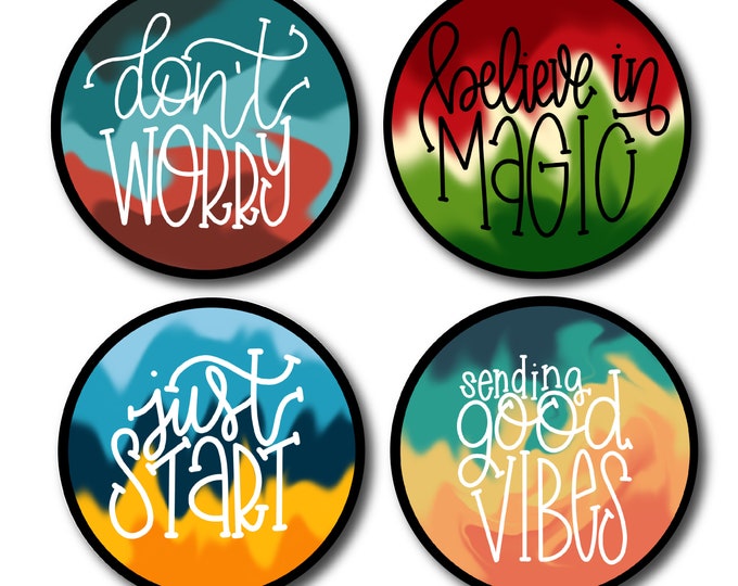 Positive Quotes Coasters, Custom Coasters, Motivational Quotes ...