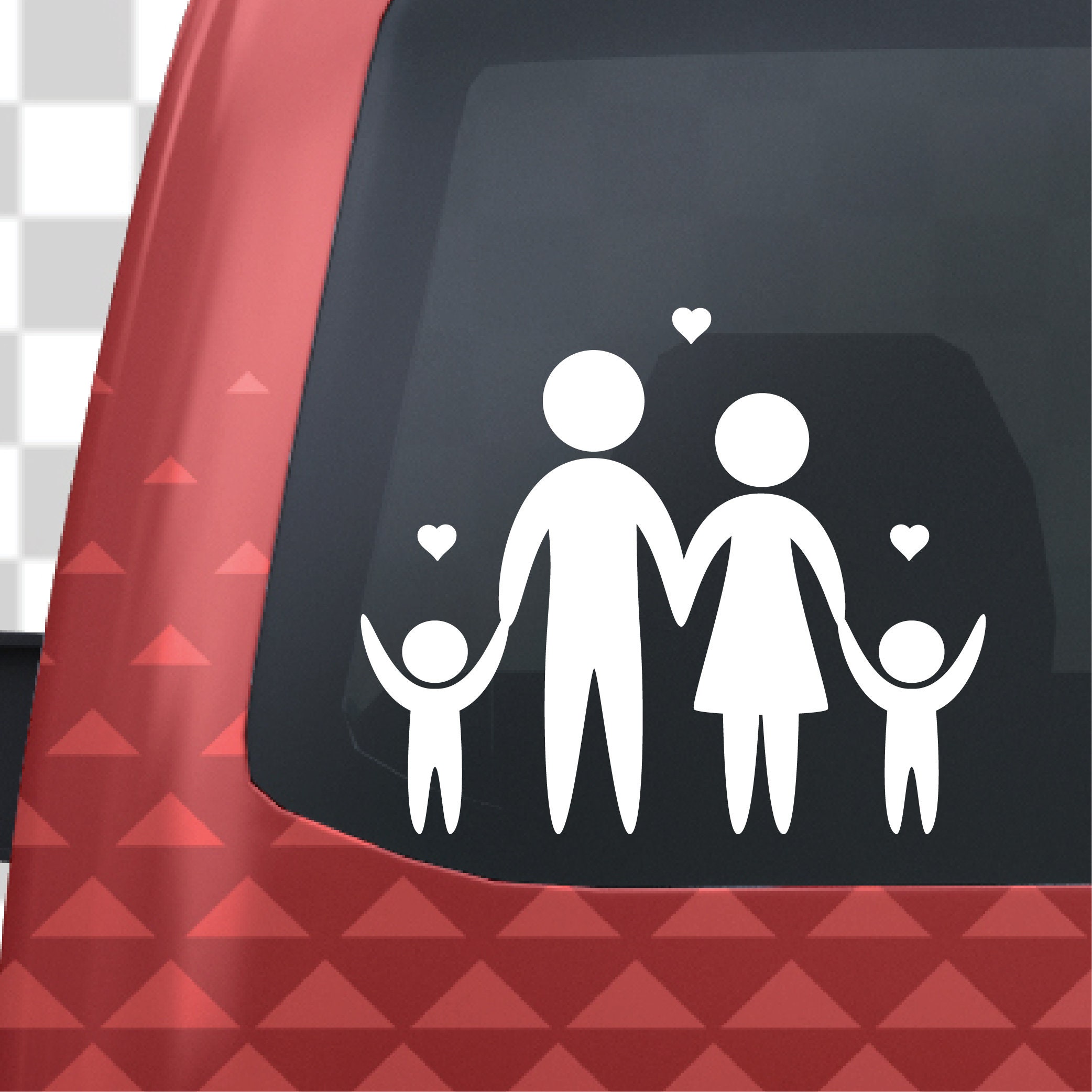 Mom Dad Boy Girl Family Car Stickers