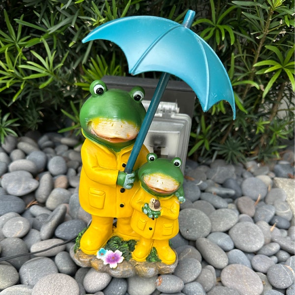 Frog With Umbrella Statue - Etsy
