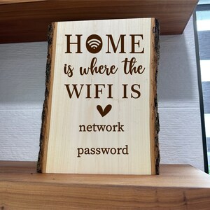 Custom Guest Wifi Password Sign, Personalized Family Wifi Sign ...