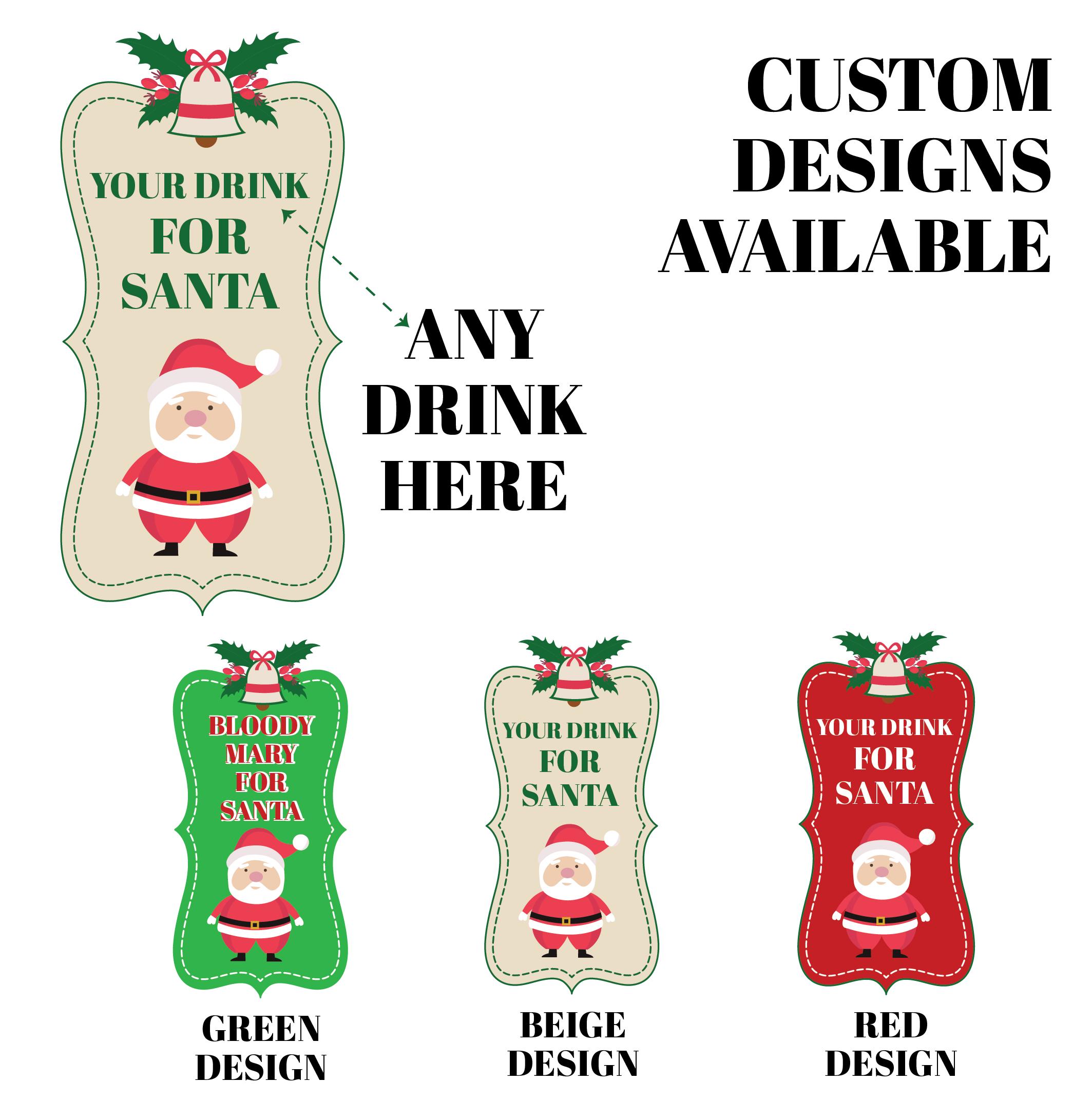 Personalized Santa Shot Glasses, Christmas Holiday Party Favors - Etsy