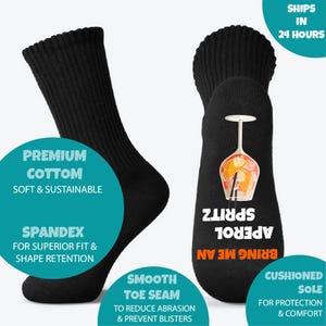 Aperol Spritz Socks, Socks for Women and Men, Novelty Funny Gifts - Etsy
