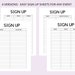 Minimalist Sign up Sheet 4 Email Sign up Forms PRINTABLE - Etsy