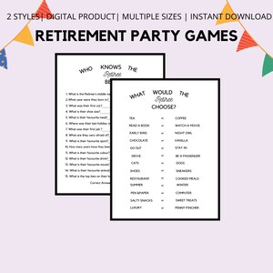 Retirement Party Game Printable Games Fun Friendly Feud - Etsy