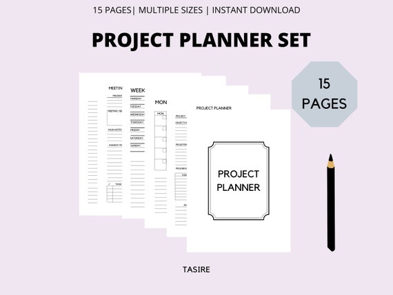 Project Planner Printable Project Set Project Organiser | Etsy