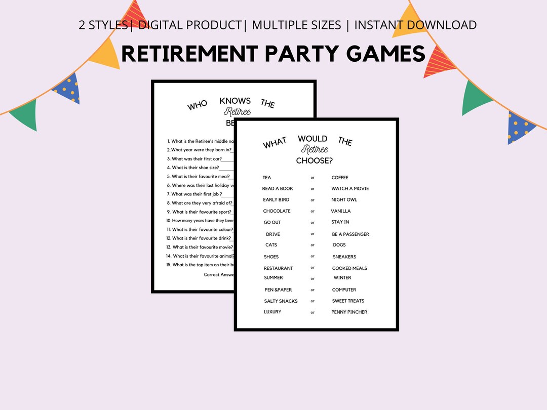 Retirement Party Game, Printable Games, Fun Friendly Feud, Coworker ...