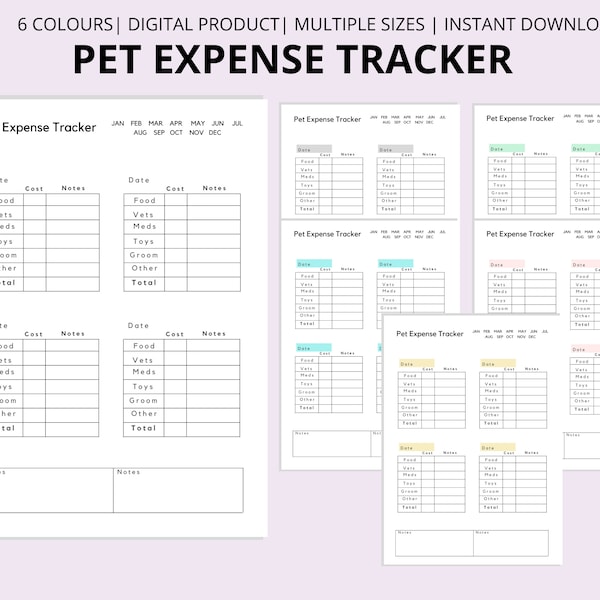Expense Tracker - Etsy