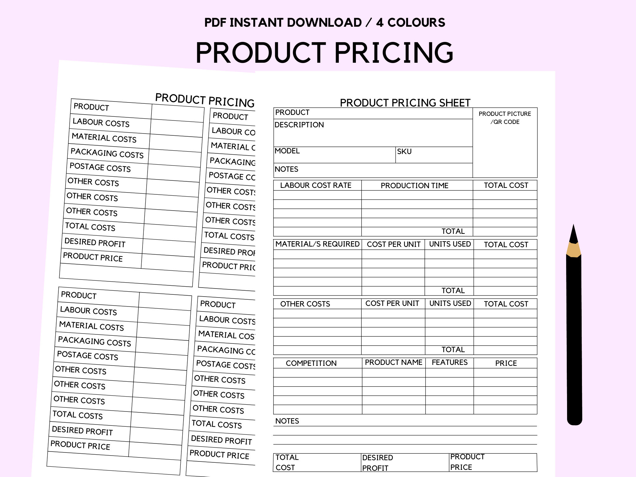 Product Pricing, Item Pricing, Small Business Product Price Calculator ...