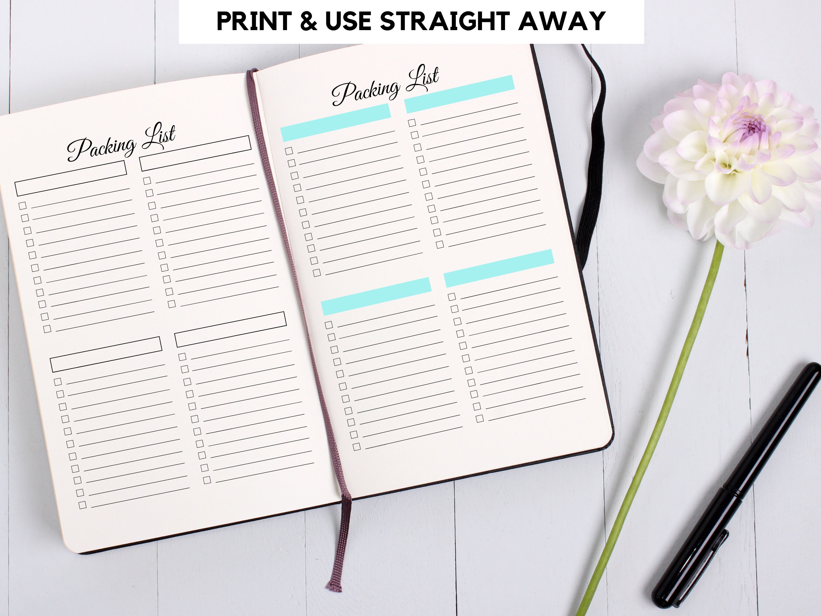 Packing List, Vacation Holiday Checklist, Packing Checklist, Pre ...