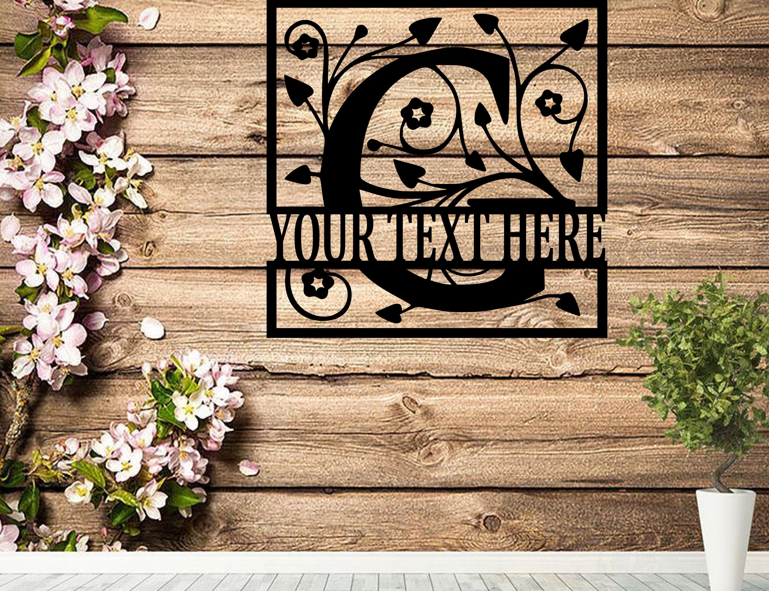 Split Letter G Monogram Metal Sign - Etsy