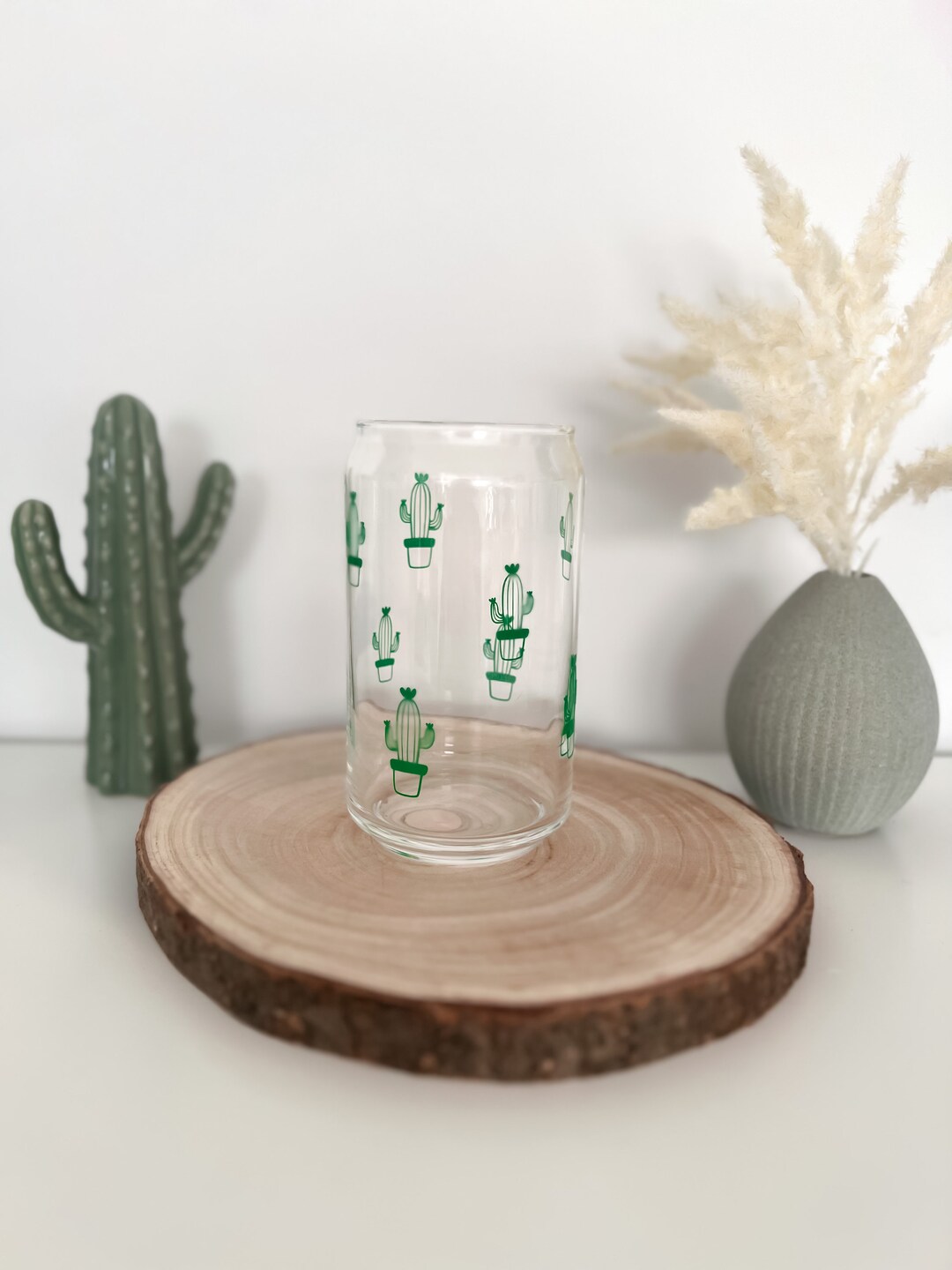 Can Glass Cactus | Beer Cans Glass Desert | Glass in Can Shape - Etsy