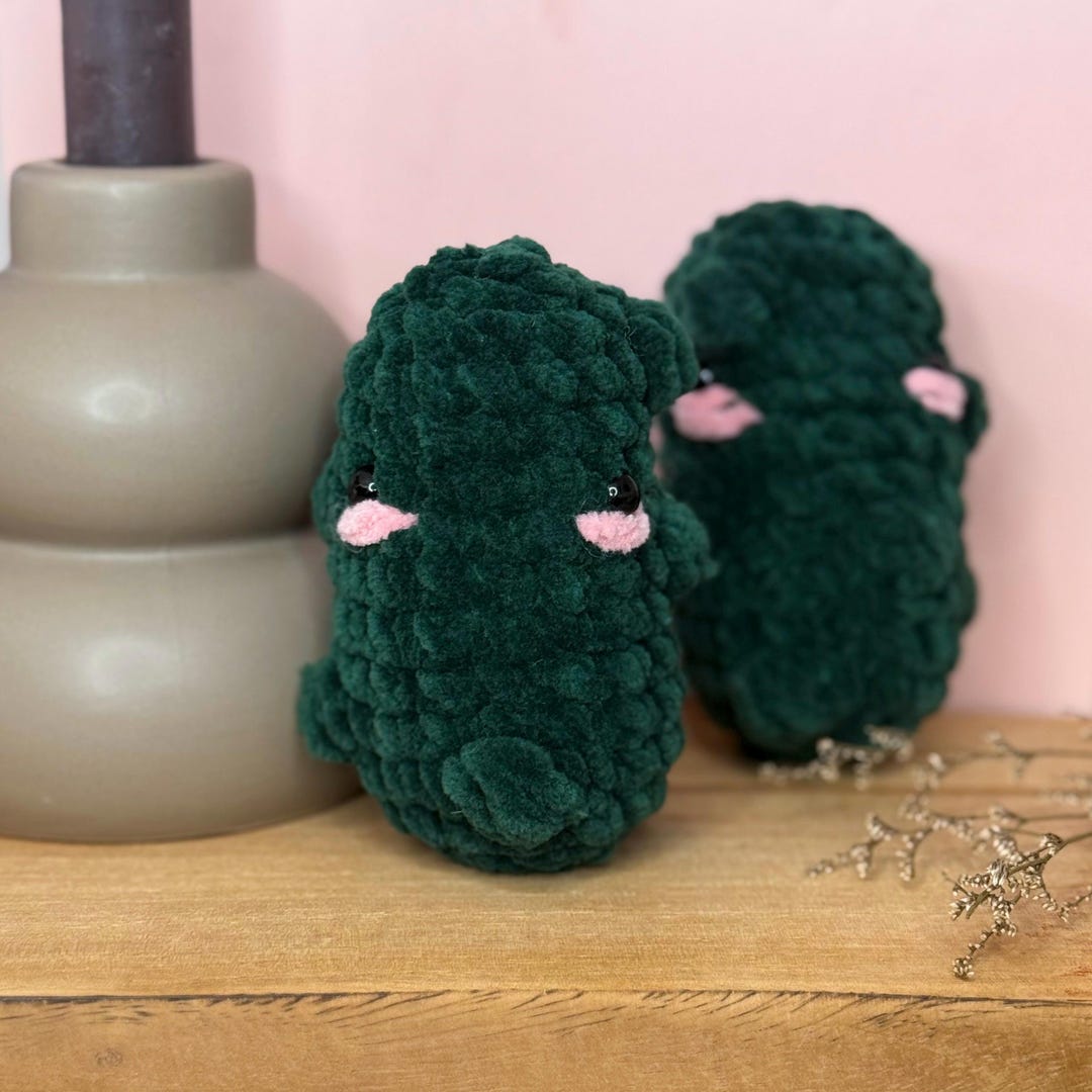 ICY Crocheted Cucumber | Amigurumi Plush Toy | Handmade Plush Toy ...