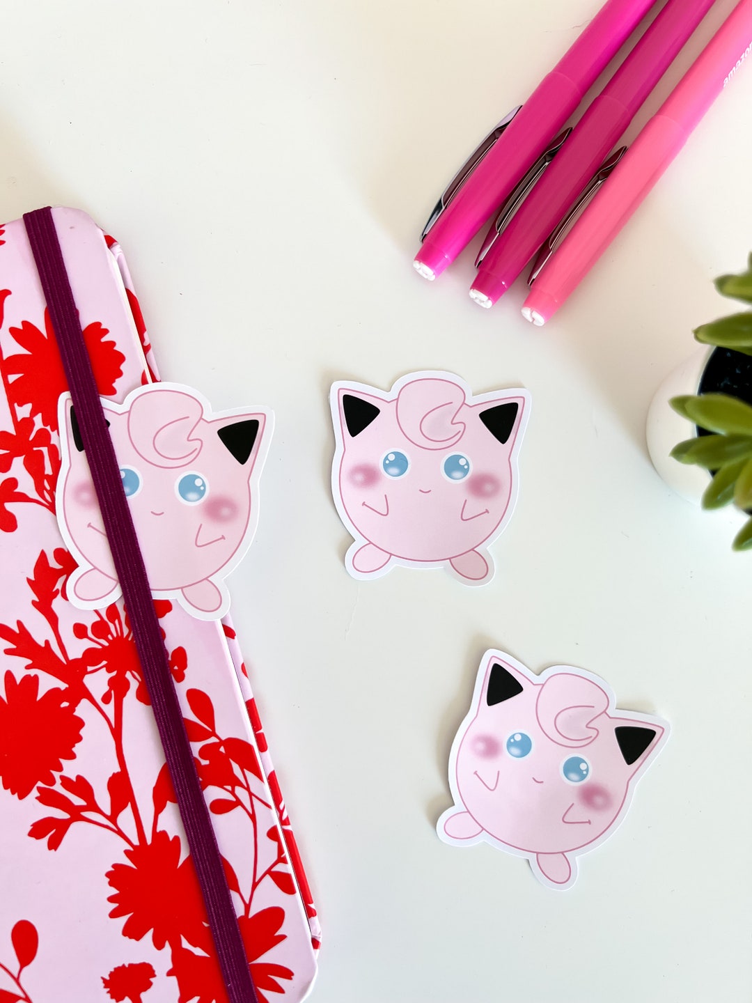 Pokémon Jigglypuff Sticker Cute Kawaii Sticker Pokémon Merchandise - Etsy