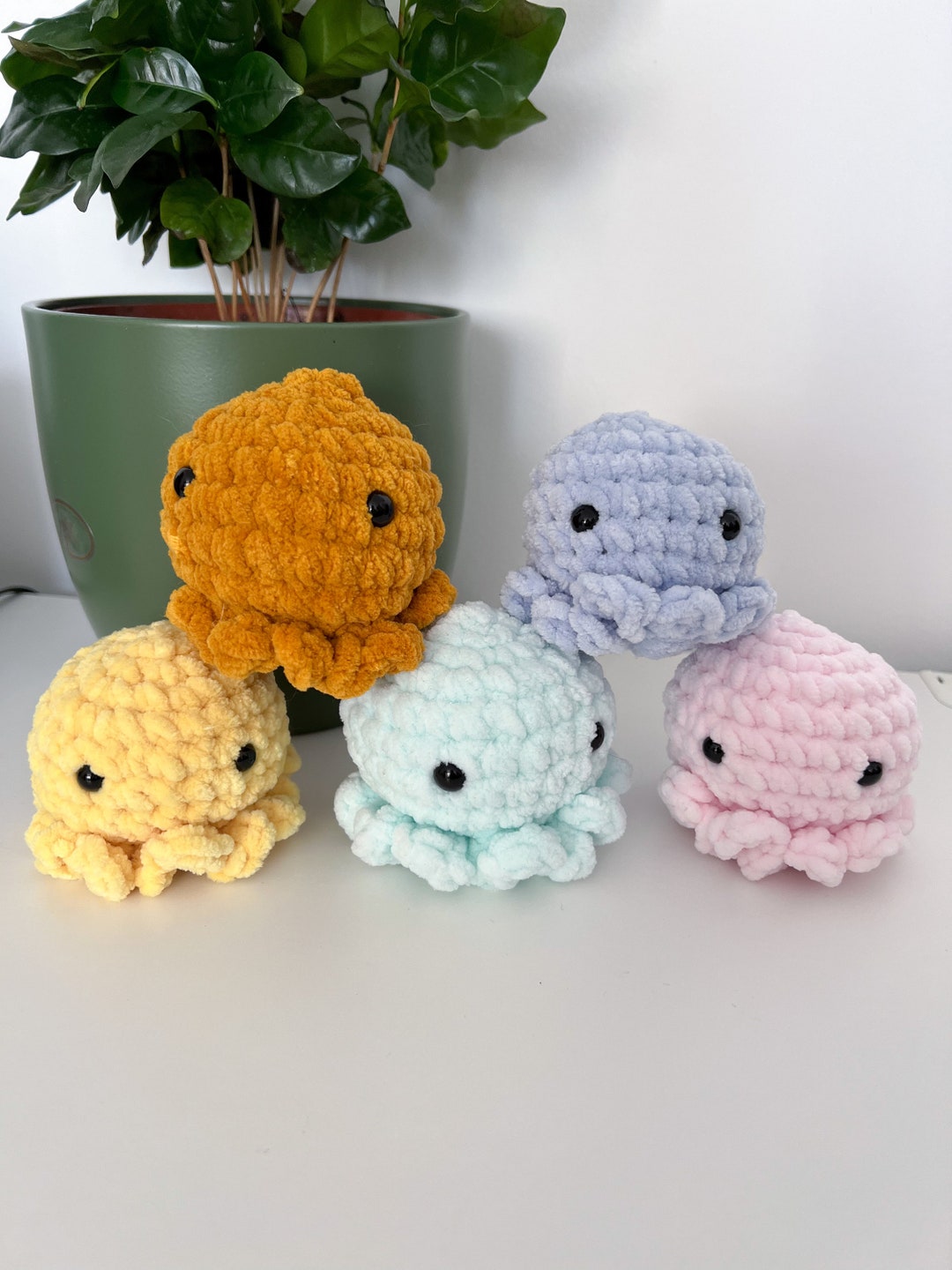 Mini Amigurumi Octobuddy Crochet Plushie Octopus Cute Stress Ball - Etsy UK