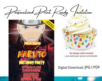 Naruto Invitation | Etsy