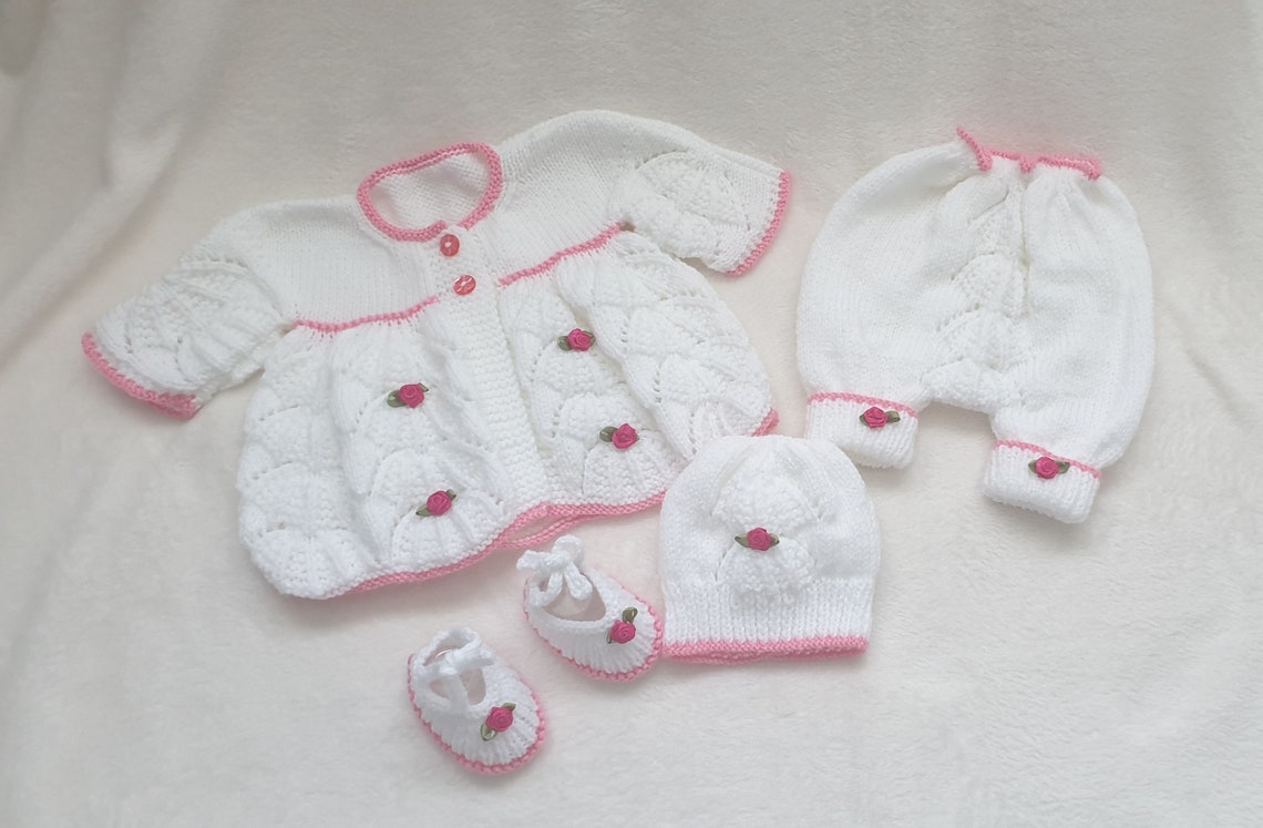 Knitting Pattern SR036 Summer Matinee Set 4 Piece Set 3 - Etsy UK