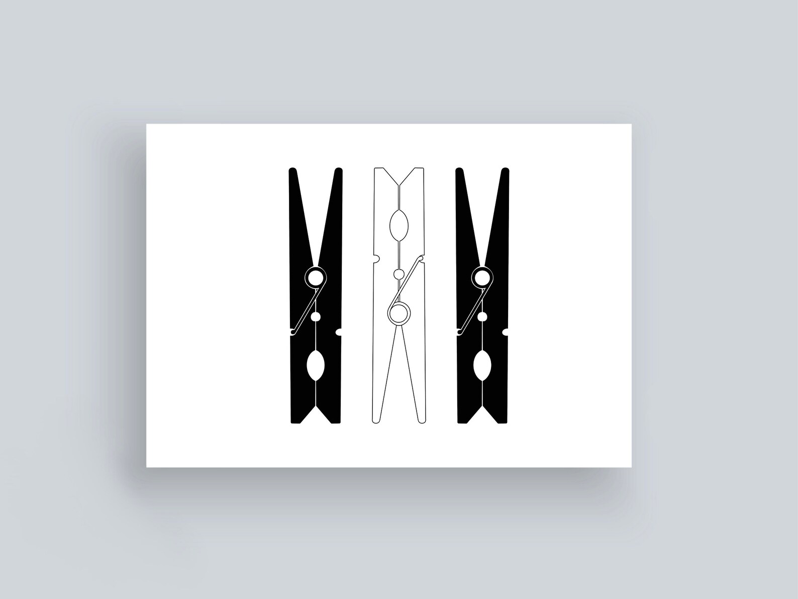 Clothespin Print, Laundry Room Decor, Laundry Print, Laundry Wall Art ...