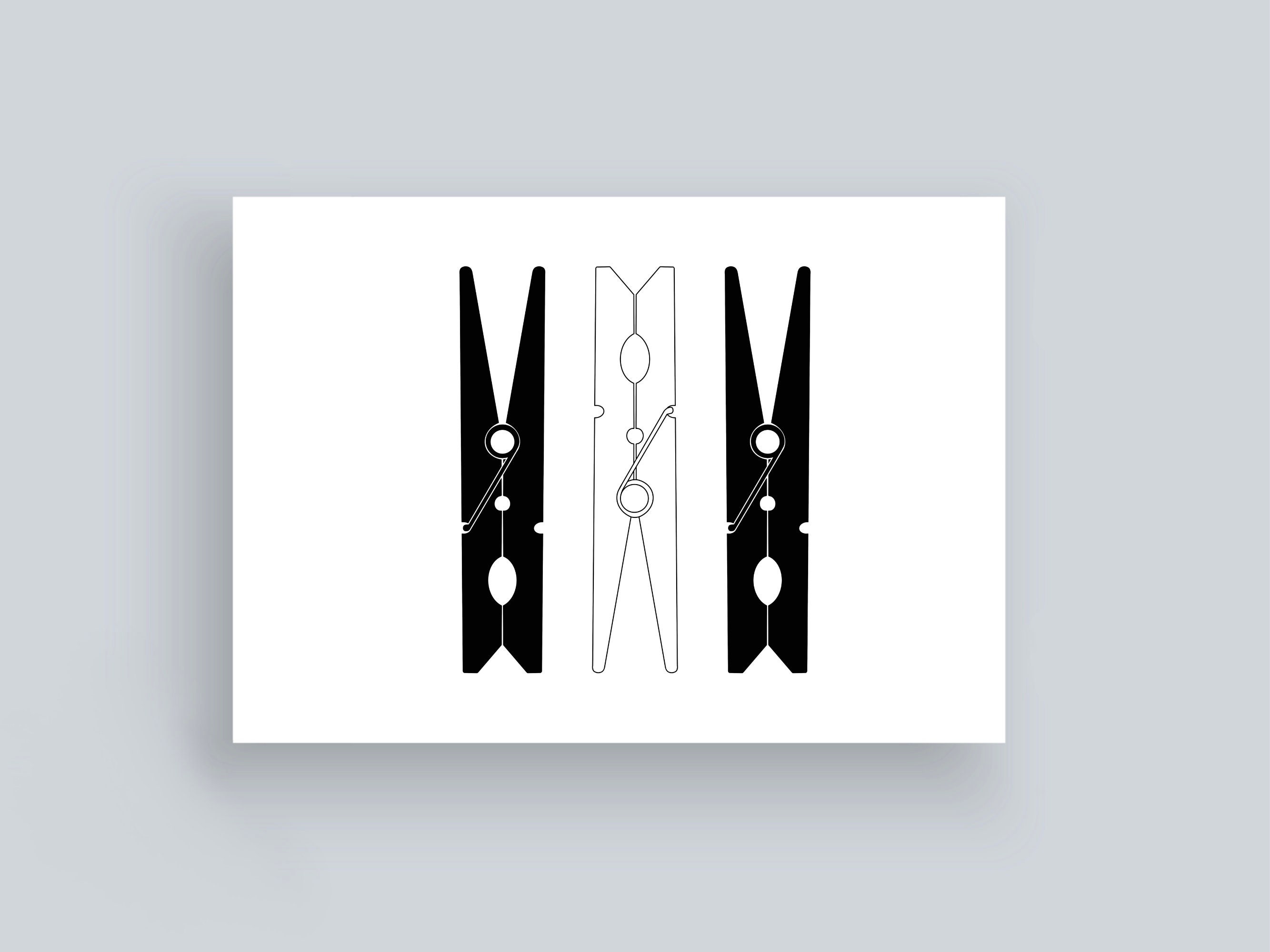 Clothespin Print, Laundry Room Decor, Laundry Print, Laundry Wall Art ...