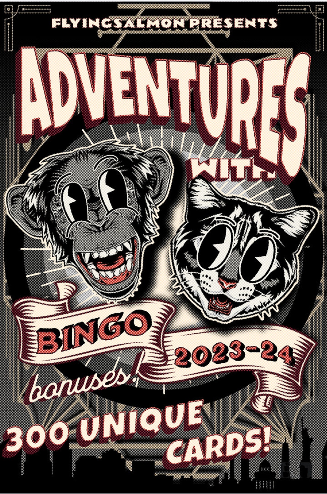 Guaranteed Unique Bingo Cards (300 Total), Different Sizes (medium to ...