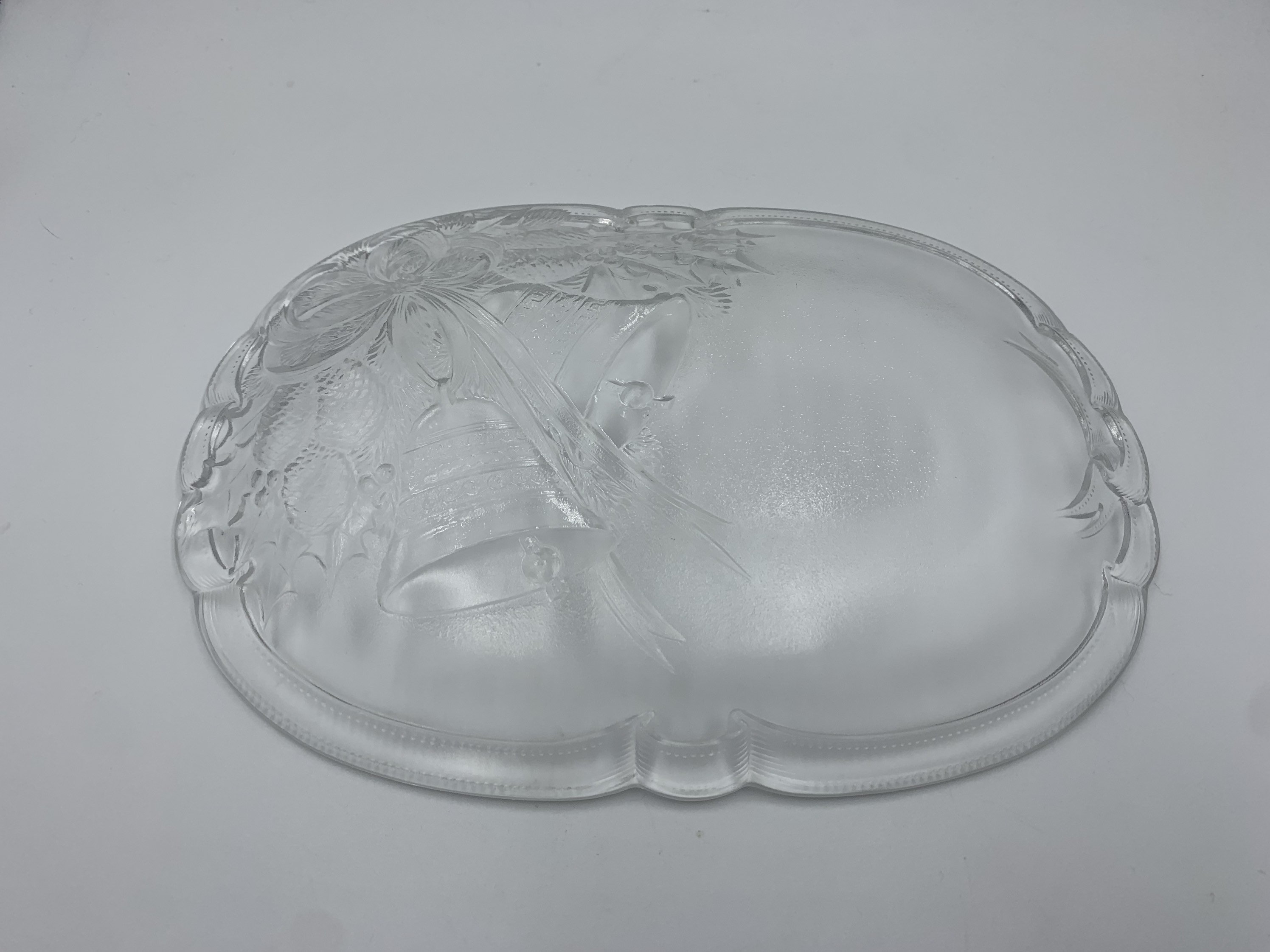 Mikasa Walther Glas Crystal Holiday Serving Plate Embossed - Etsy