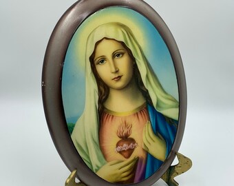 Virgin Mary Plaque - Etsy