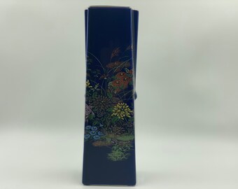 Japanese Kutani Blue Cobalt Vase - Etsy