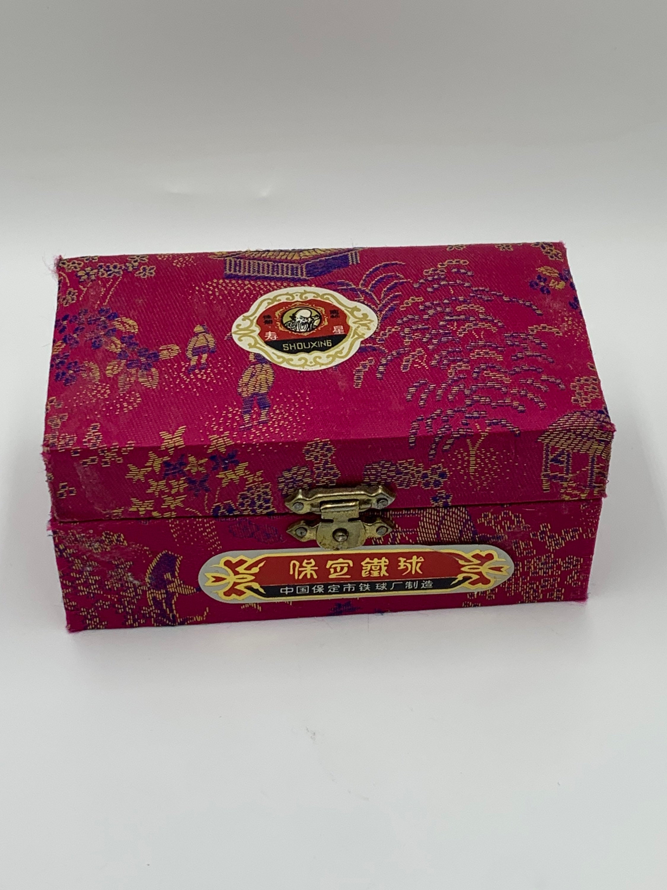 Vintage Shouxing Chinese Iron Balls, Meditation, Stress Relief, Hand ...