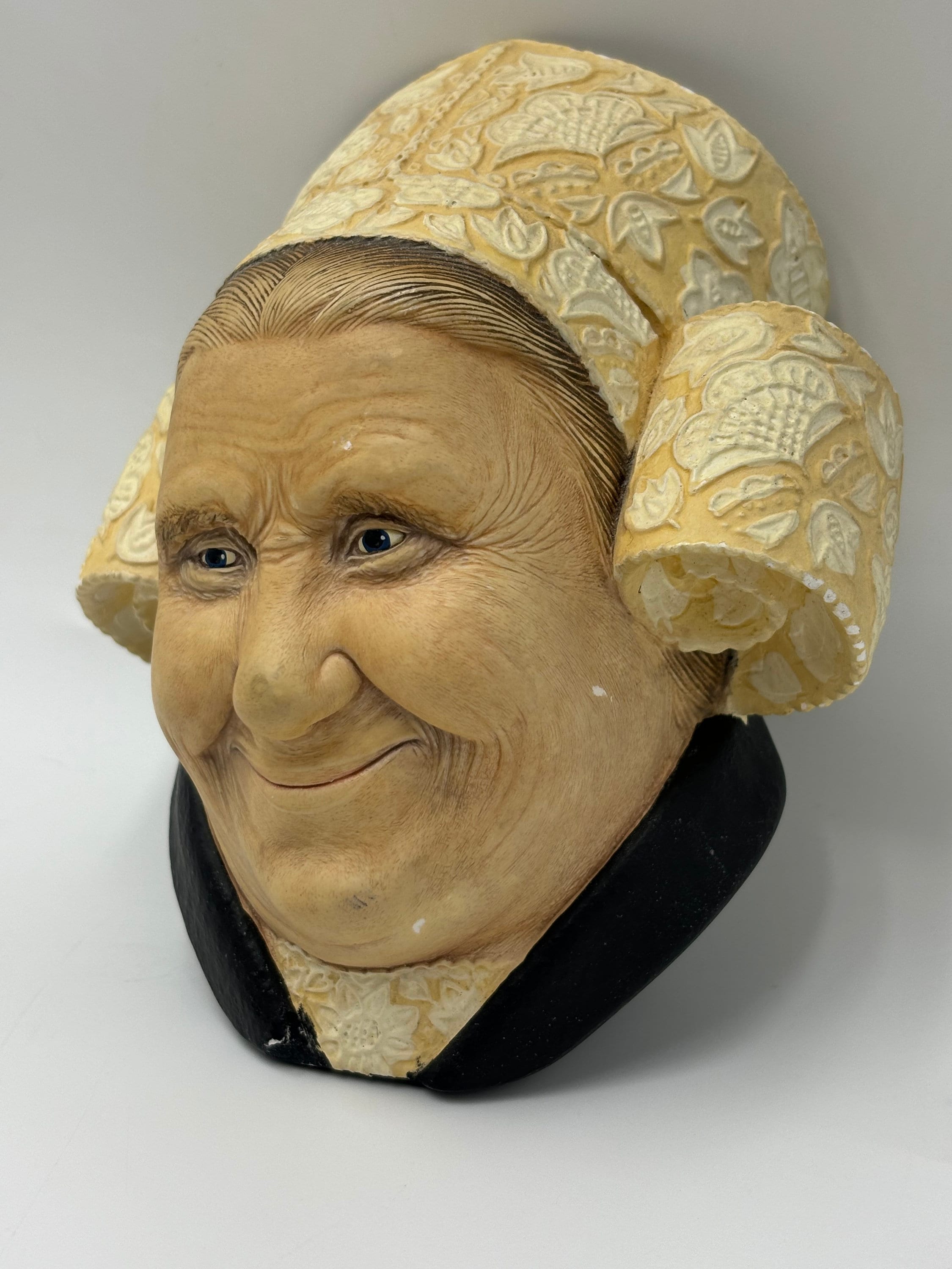 Vintage Bretonne Lady, Bossons Chalkware, Wall Hanging, 3D Wall Art ...