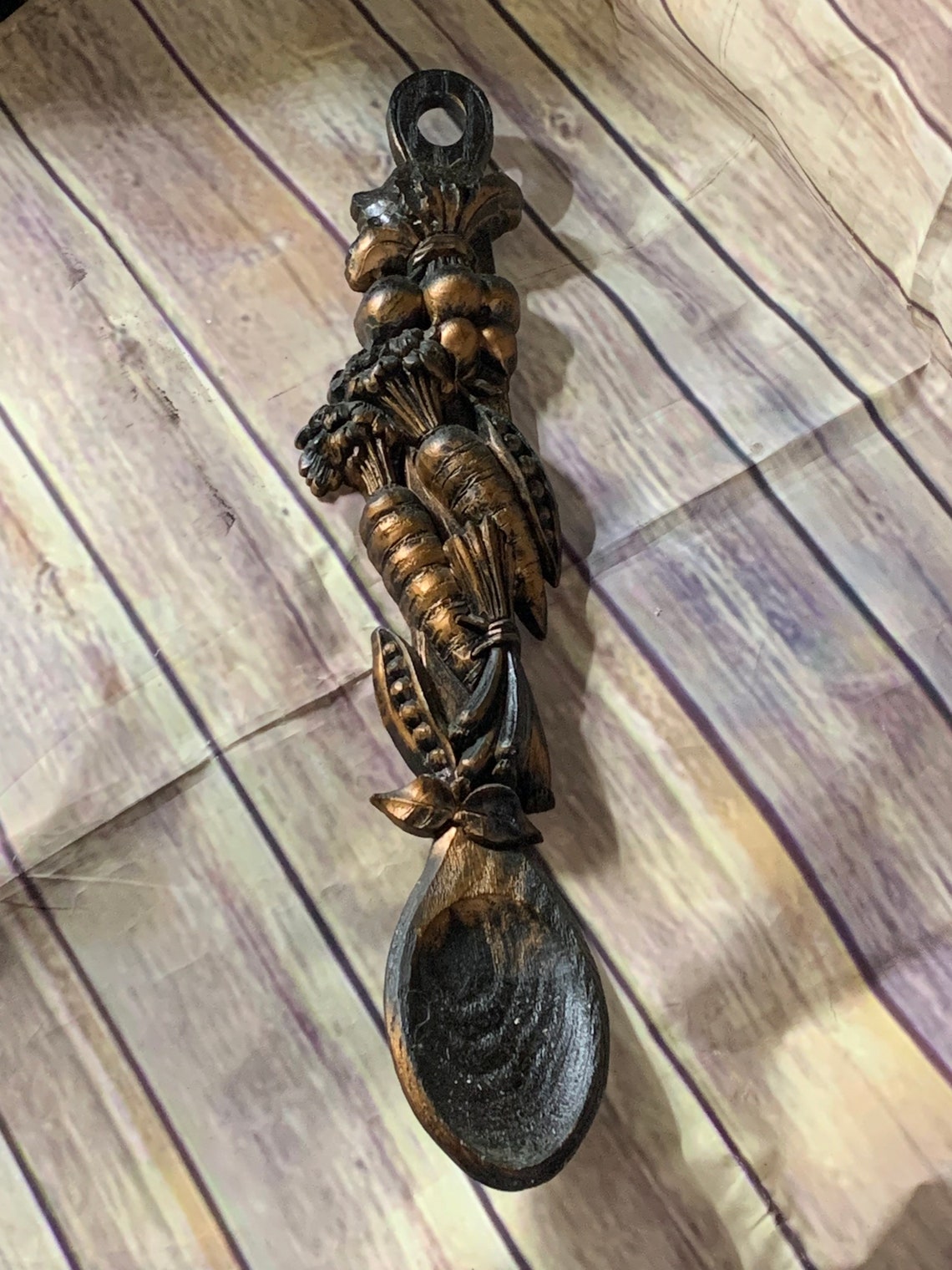 Vintage Syroco Wall Plaque Fork and Spoon Farmhouse Decor | Etsy