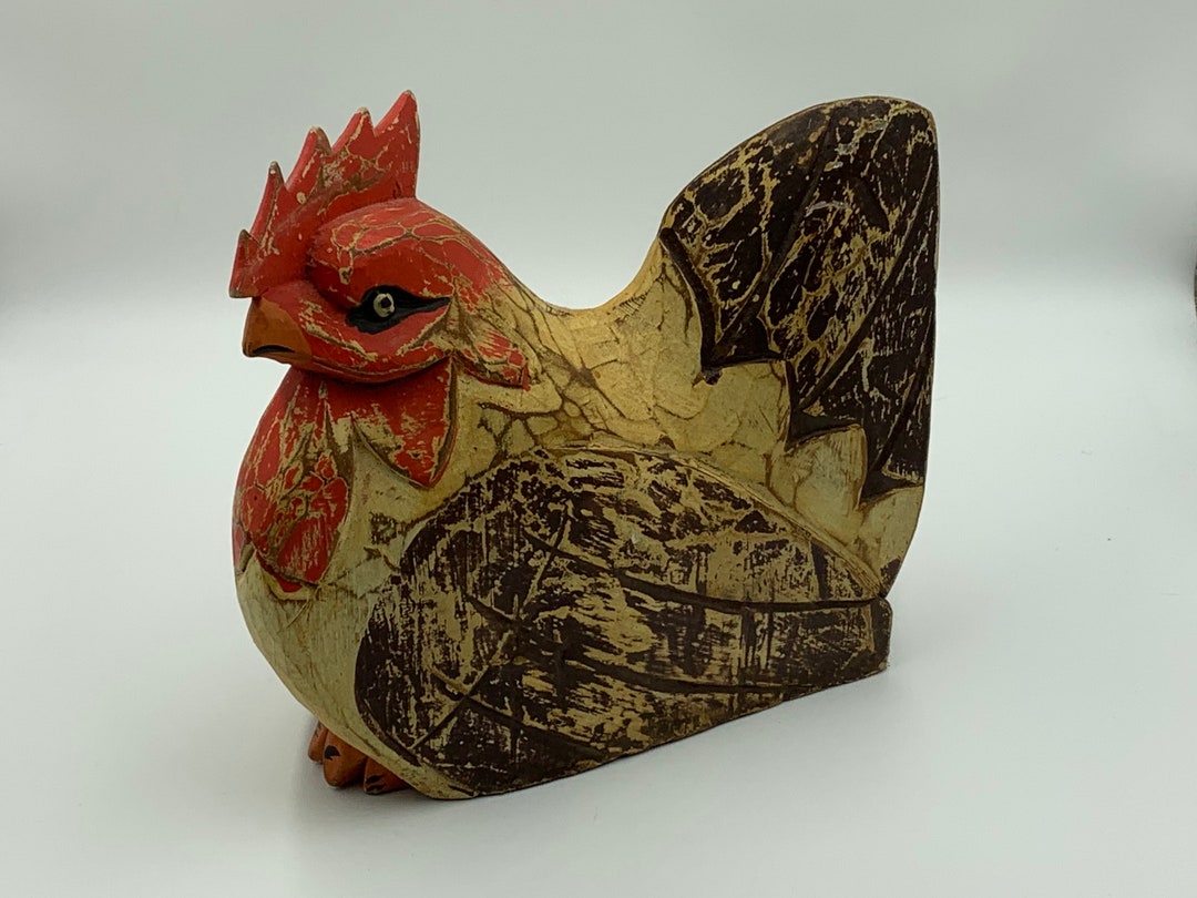 Primitive Rooster Decoy Rooster Decor Farmhouse Decor - Etsy