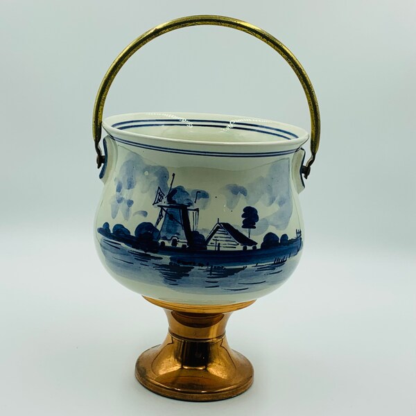 Painted Brass Delft - Etsy