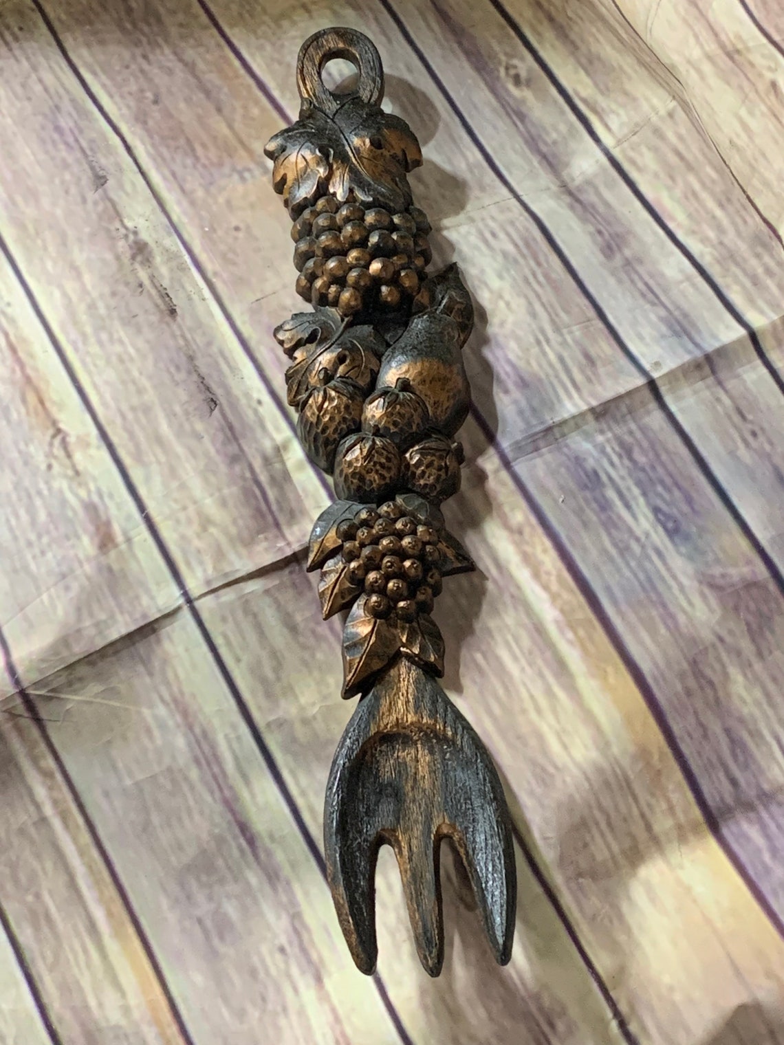 Vintage Syroco Wall Plaque Fork and Spoon Farmhouse Decor | Etsy