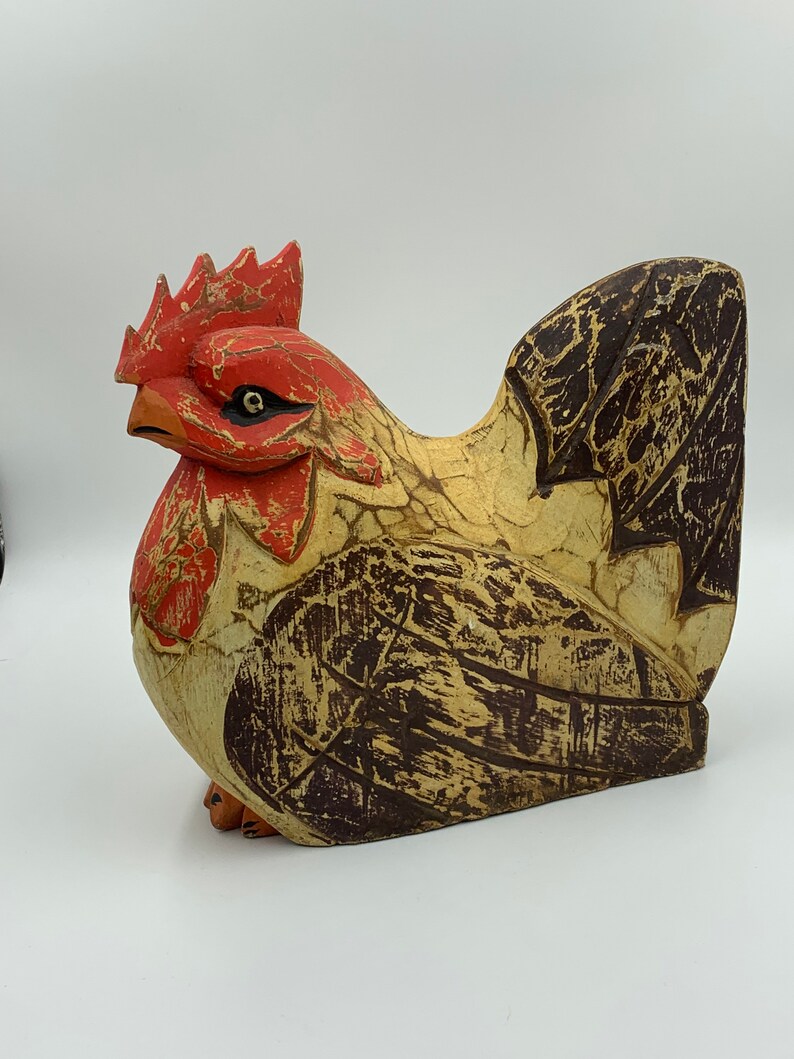 Primitive Rooster Decoy Rooster Decor Farmhouse Decor - Etsy
