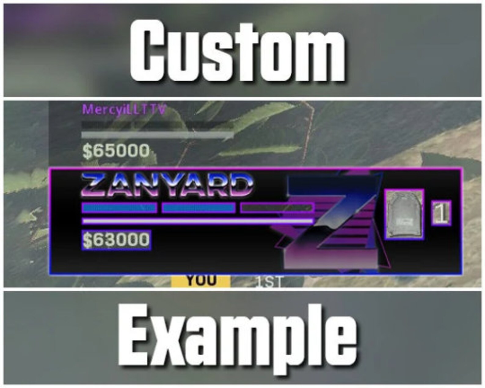 CUSTOM MADE COMMISSION - Warzone Health Bar Hud Overlay - for Twitch ...