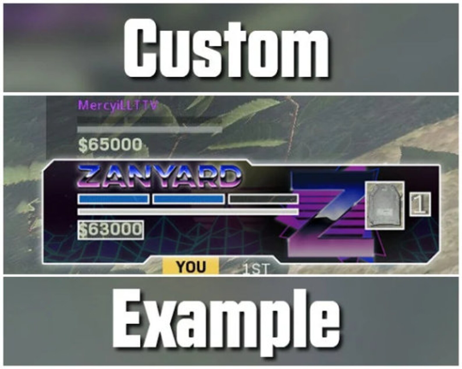 CUSTOM MADE COMMISSION - Warzone Health Bar Hud Overlay - for Twitch ...
