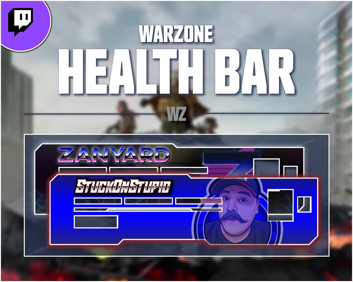 CUSTOM MADE COMMISSION - Warzone Health Bar Hud Overlay - for Twitch ...