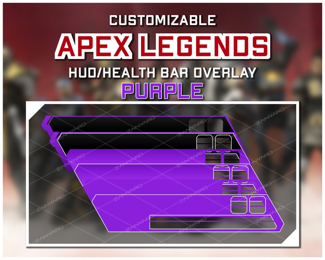 Apex Legends Purple Health Bar Overlay – Streaming HUD (digital ...