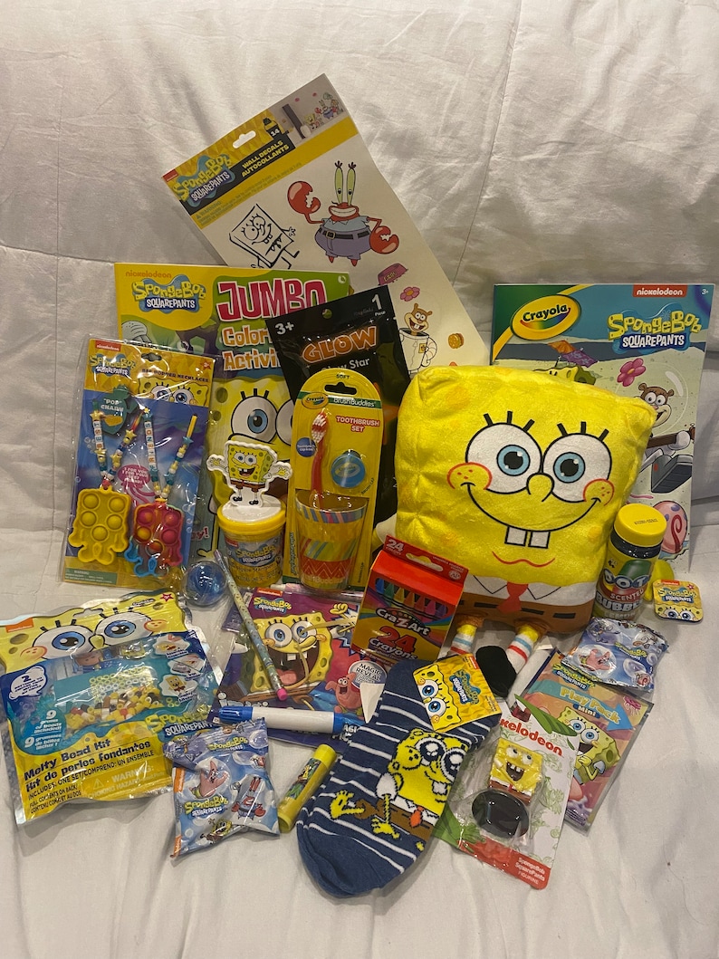 Sponge Bob Gift Basket - Etsy
