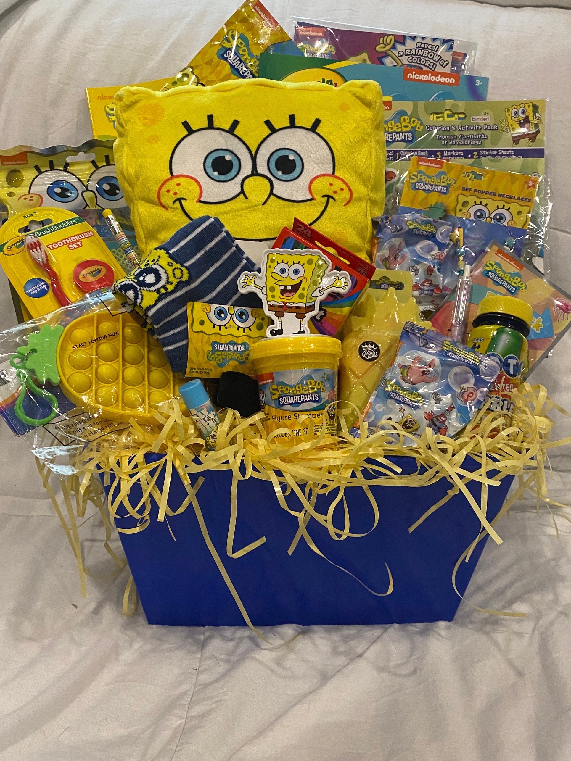 Spongebob Square Pants Gift Basket - Etsy
