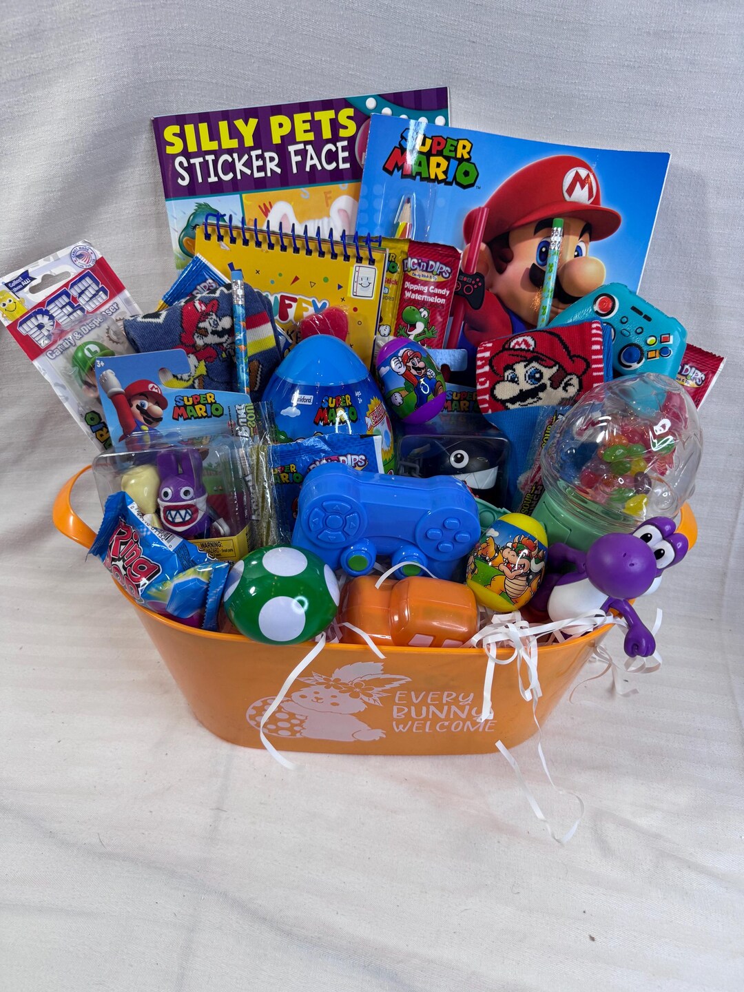 Super Mario Gift Basket - Etsy