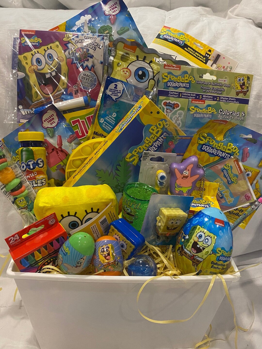Sponge Bob Gift Basket - Etsy