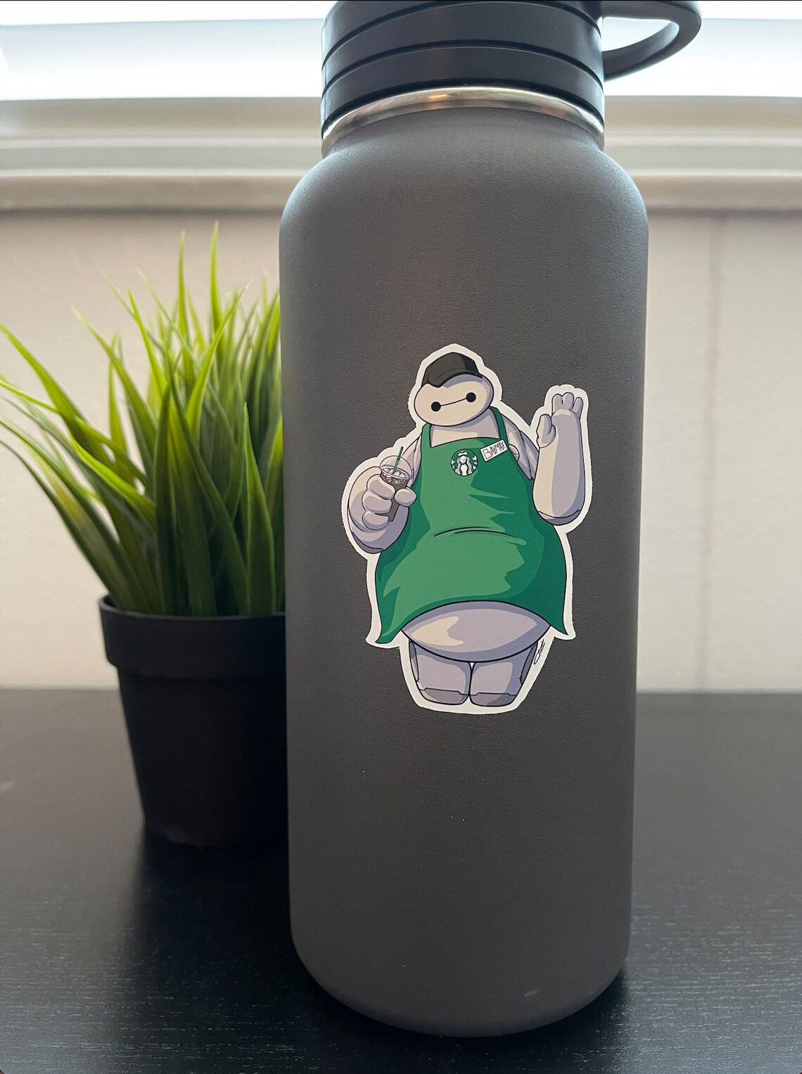 Baymax Morning Coffee Sticker/decal Weatherproof and Water - Etsy