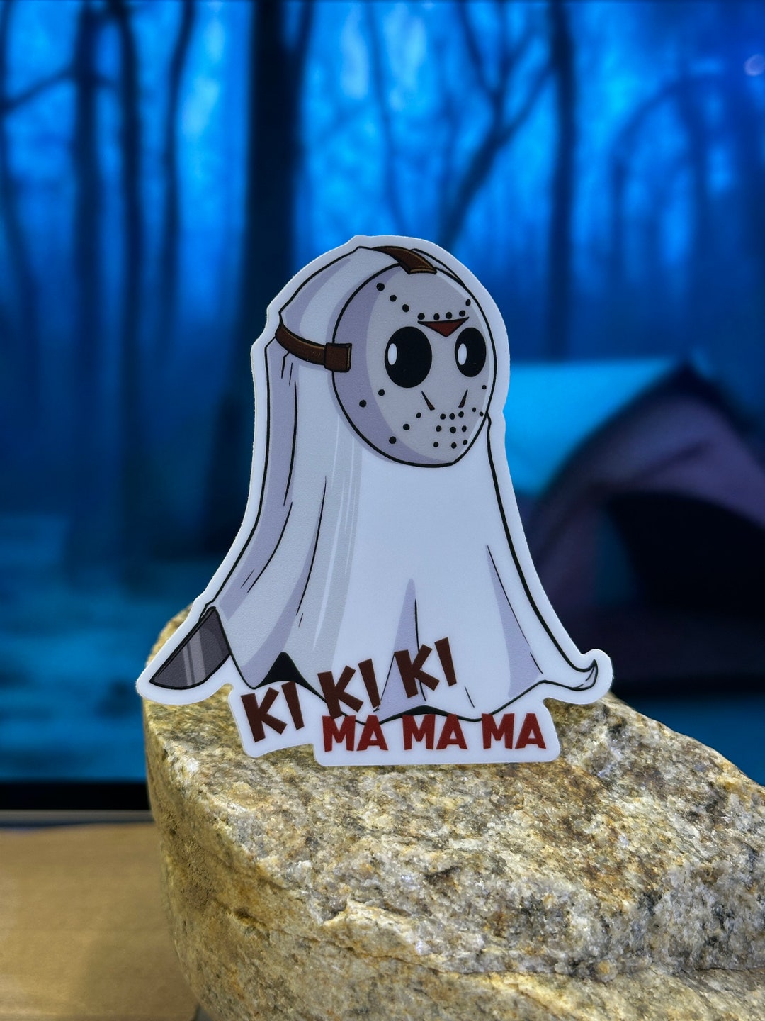 Ghost Jason Sticker – Halloween Horror Icon Vinyl Sticker for Fans of ...