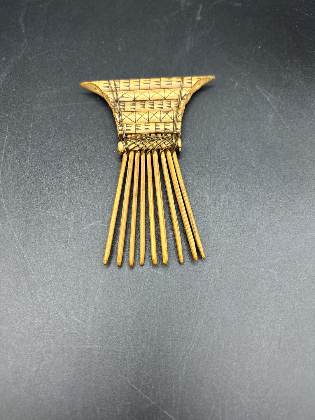 Antique African Tribal Bamboo and Wire Hair Comb - Etsy