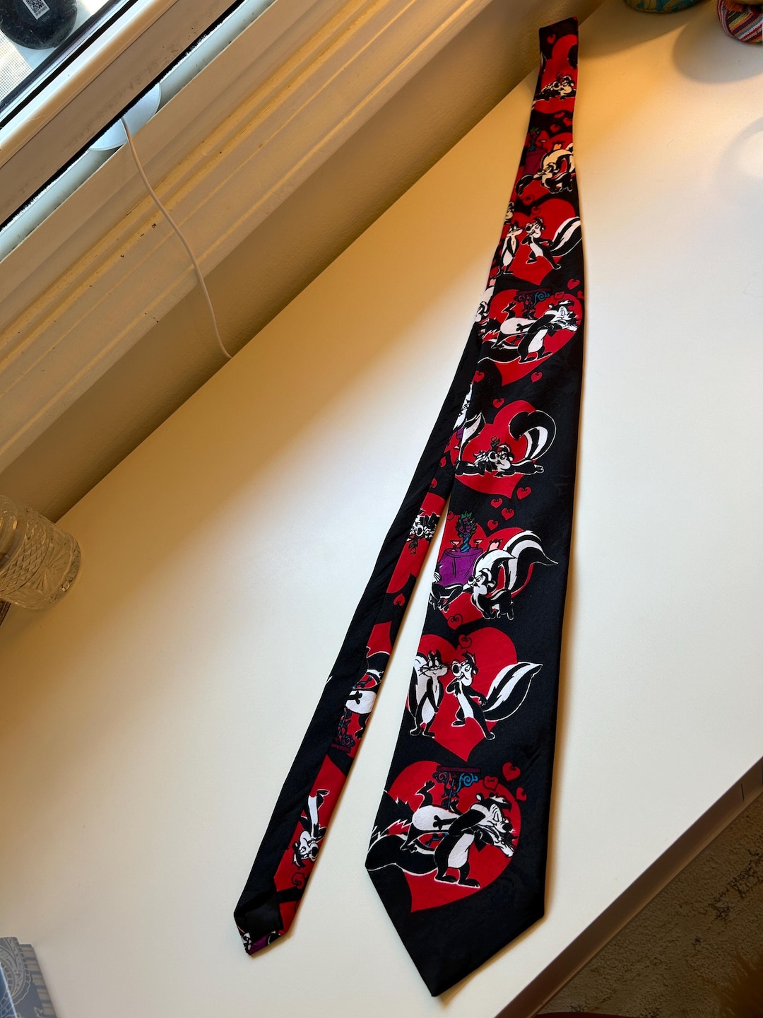 Vintage Pepe Le Pew & Fifi La Fume Warner Bros Looney Tunes Tie - Etsy
